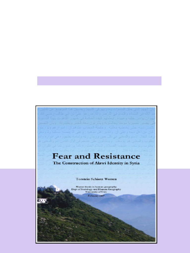 Fear and Resistance The Construction of Alawi Identity in Syria ...