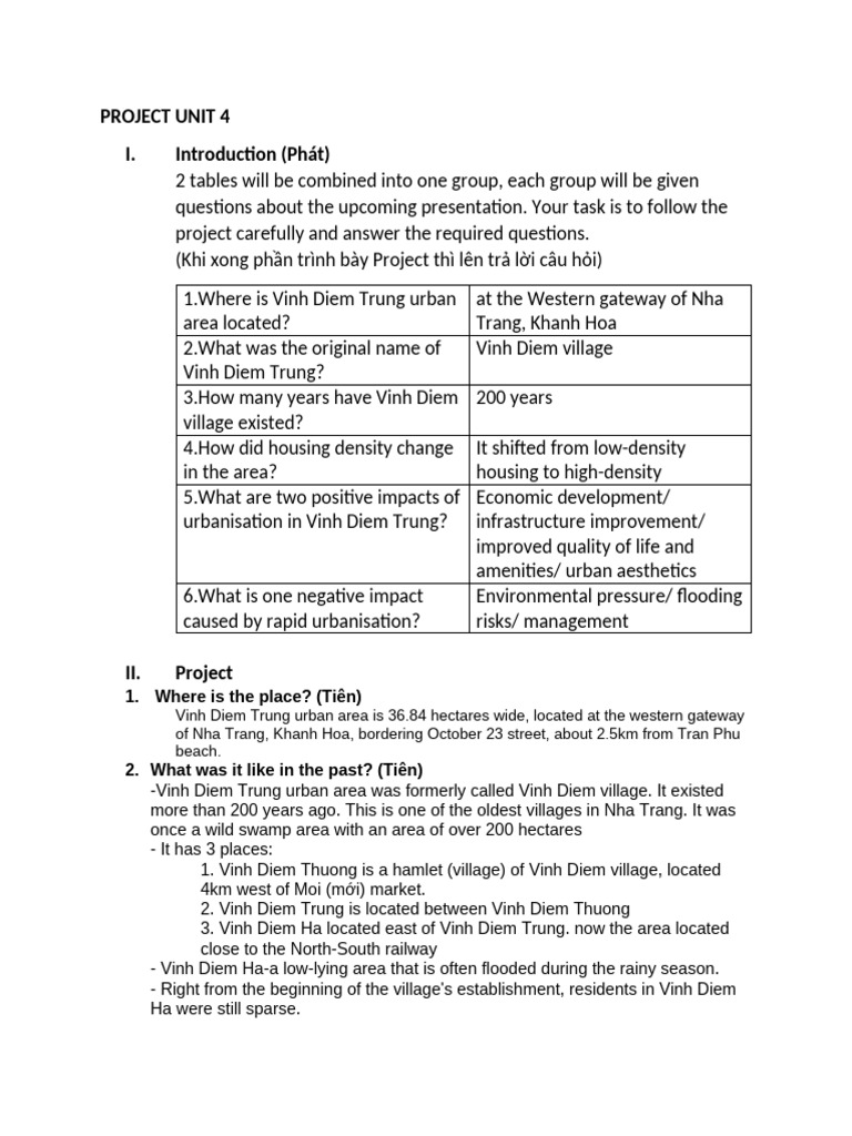 Project Unit 4 (MB) | PDF | Hanoi | Urbanization