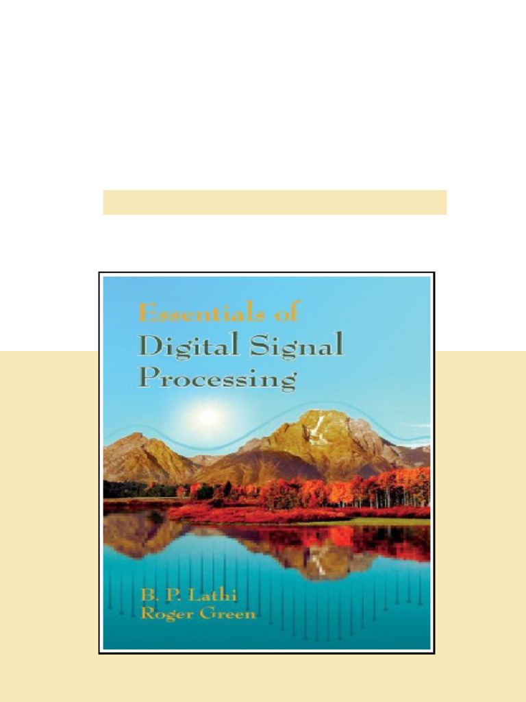 (Ebook) Essentials of Digital Signal Processing by B. P. Lathi, Roger Green ISBN 9781107059320 ...