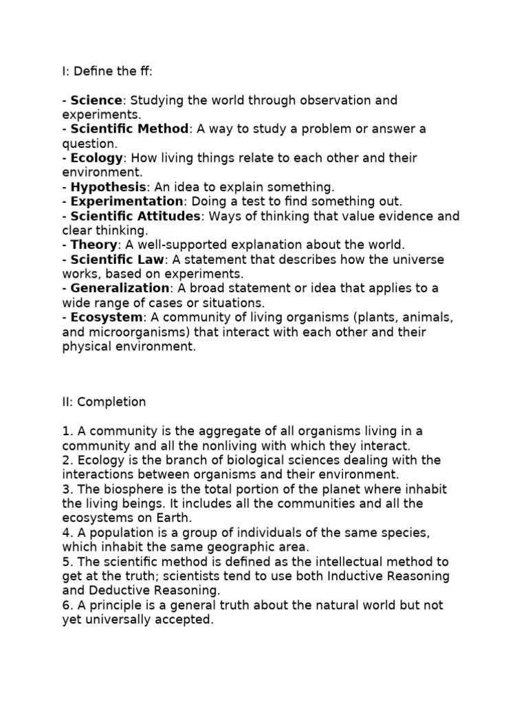 Environmental Science PT | PDF | Science | Scientific Method