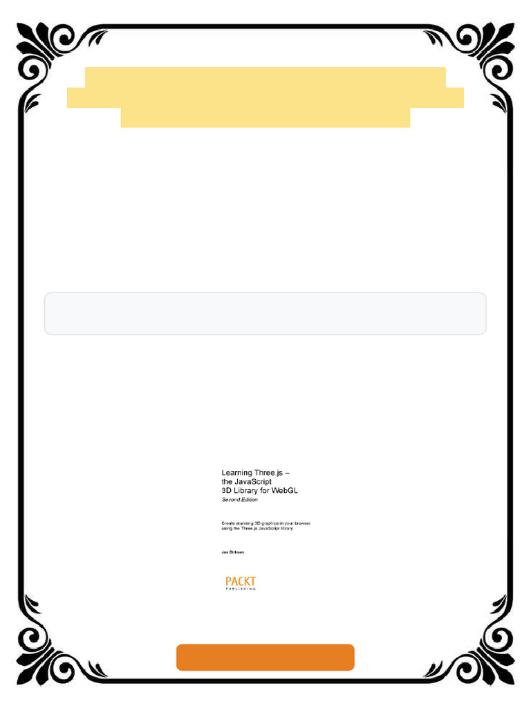 Learning Three js the JavaScript 3D Library for WebGL 2nd Edition Jos ...