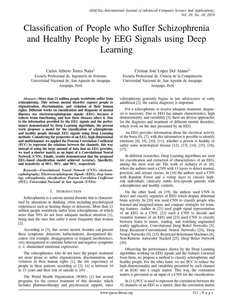 Paper 67-Classification of People Who Suffer Schizophrenia | PDF ...