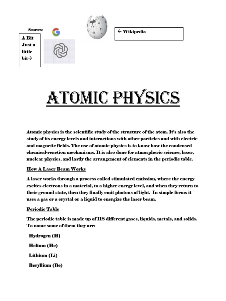 Atomic Physics | PDF | Atmosphere Of Earth | Weather