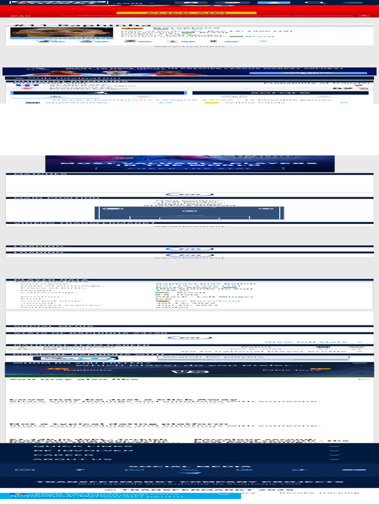 Raphinha - Player Profile 2425 Transfermarkt | PDF | Association ...