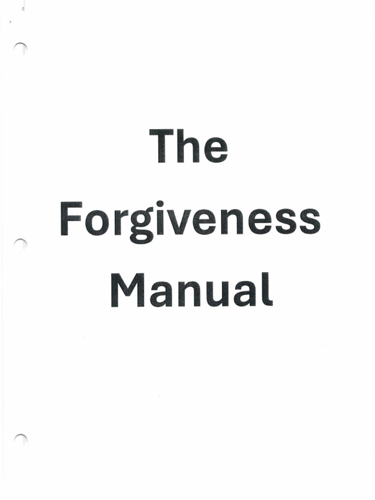 Forgiveness Manual | PDF