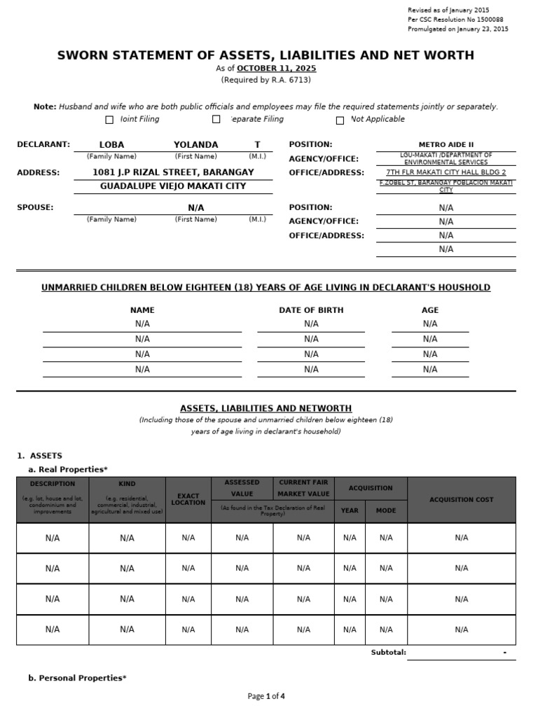 Blank Saln | PDF | Business Economics