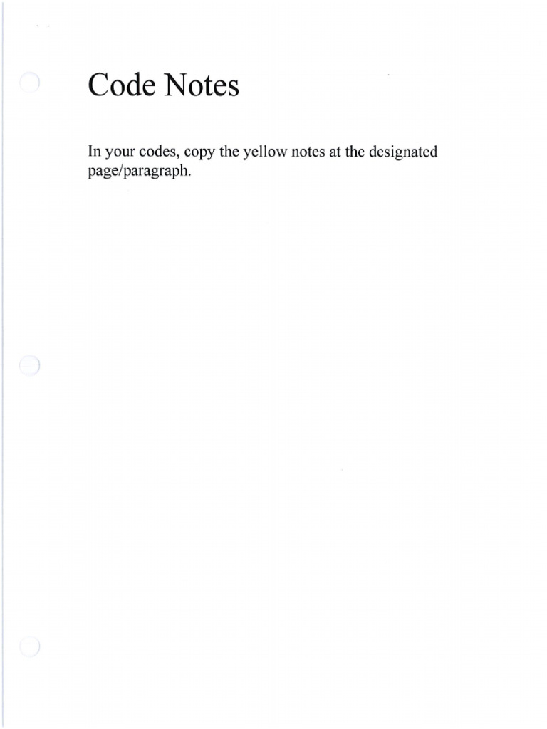 Coded Notes | PDF