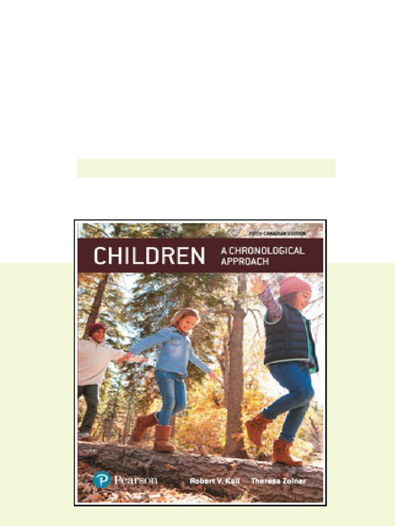 (Instruction Manual) Children A Chronological Approach 5th Canadian ...