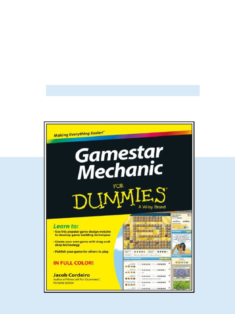 (Ebook) Gamestar Mechanic For Dummies by Jacob Cordeiro ISBN ...