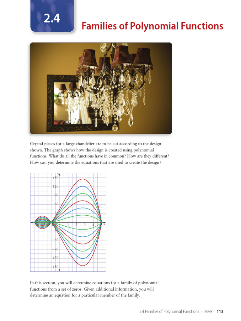 Understanding Polynomial Function Families | PDF | Zero Of A Function ...