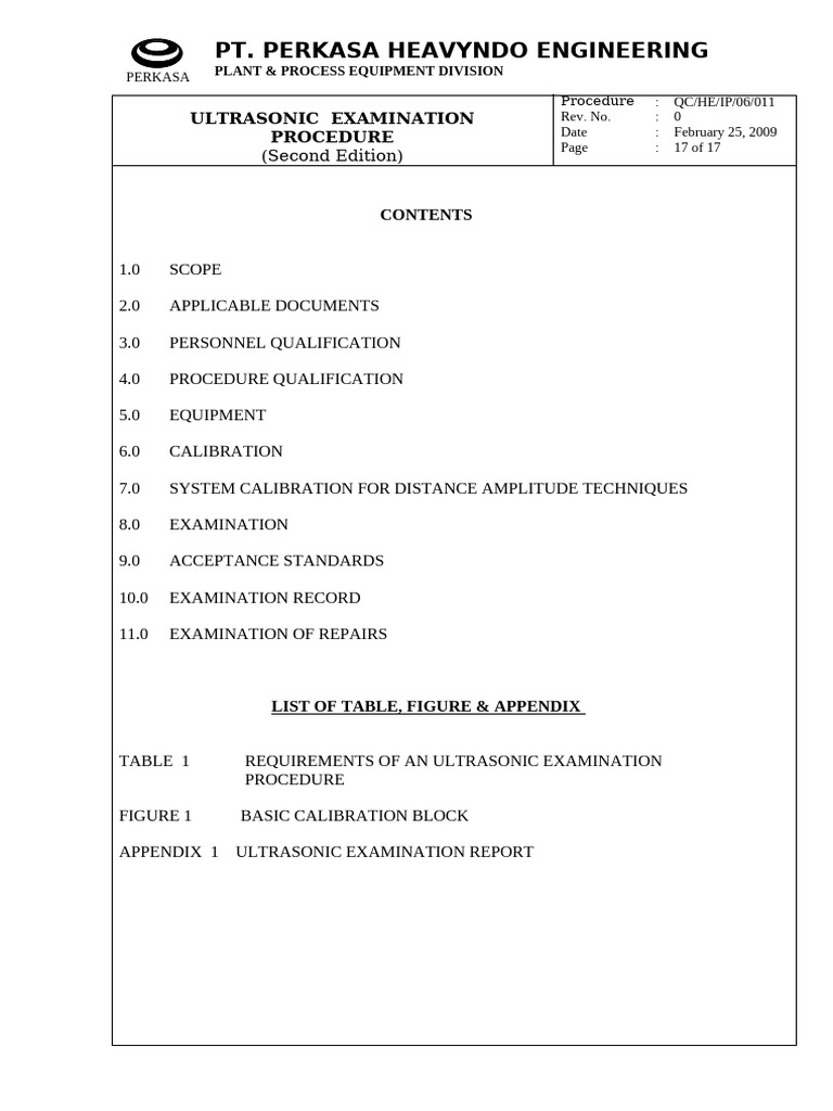 Procedure_UT PHE 2008 | PDF | Welding | Construction