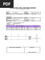 UT Thickness Procedure | PDF | Calibration | Nondestructive Testing