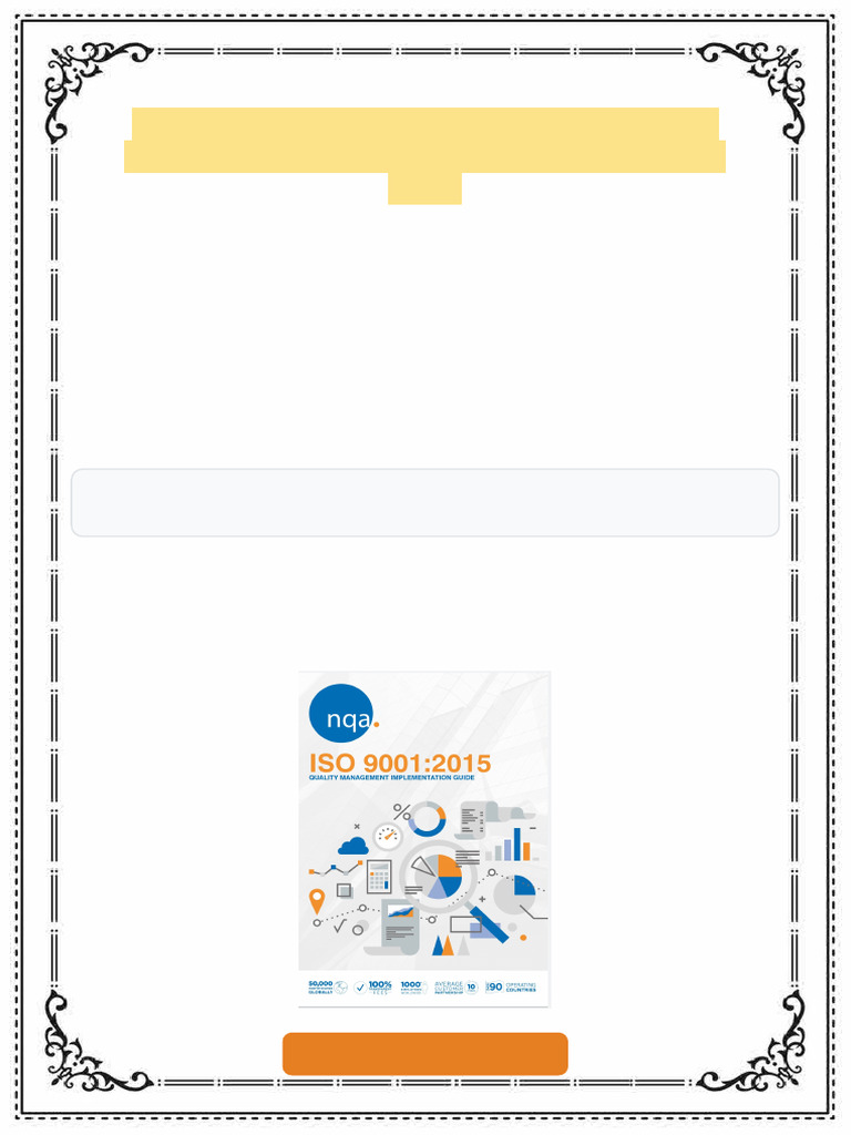 20035 | PDF | Quality Management System | Quality Management
