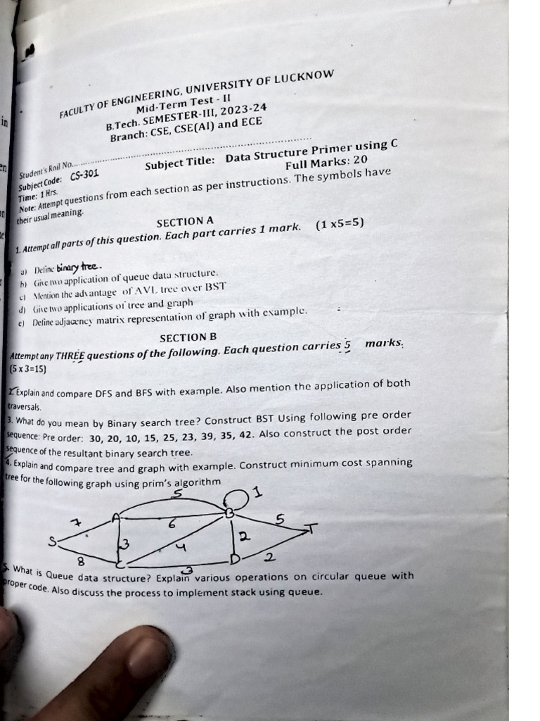 MID Sem 3 Papers | PDF