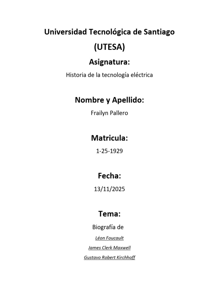 Biografia de Léon Foucault | PDF | Electromagnetismo | James Clerk Maxwell