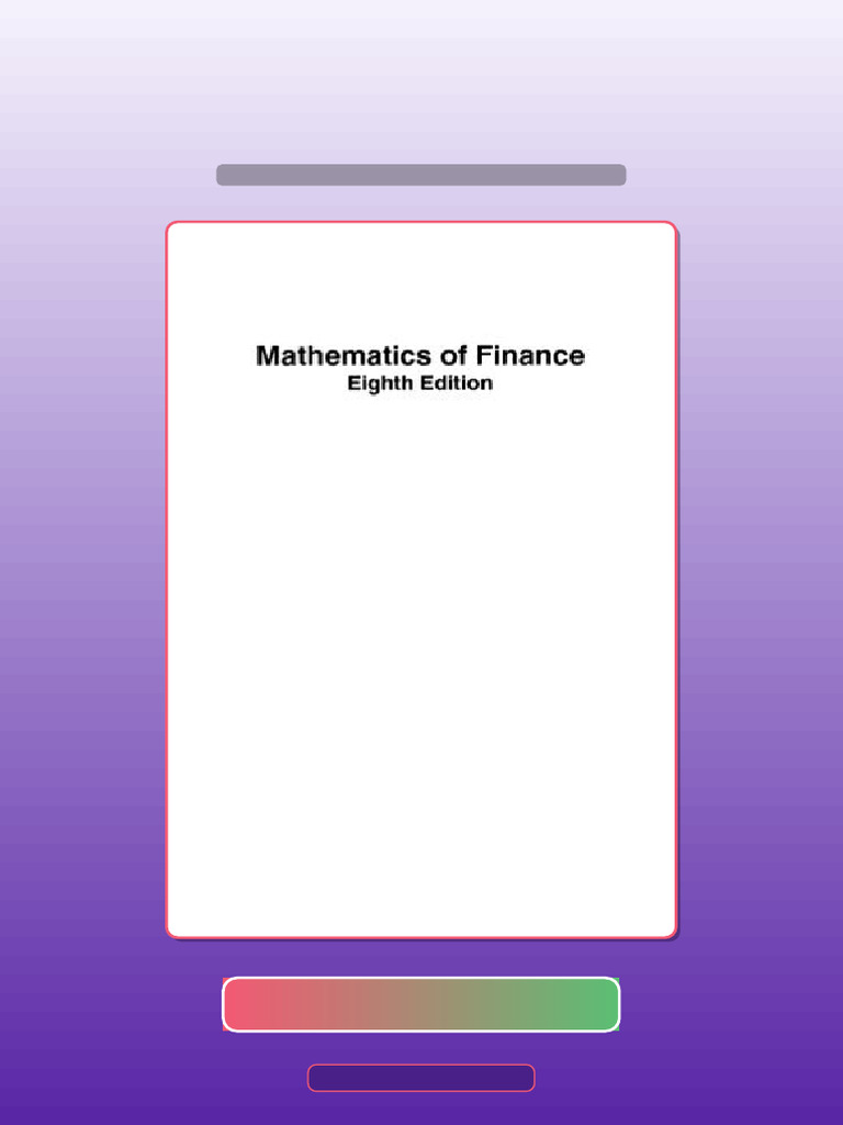 Test Bank For Mathematics of Finance Eighth Edition | PDF | Multiple ...