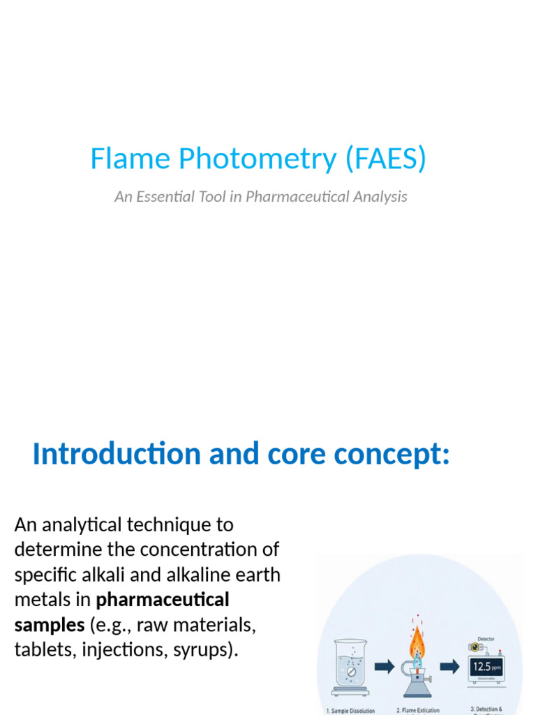Flame Photometry (FAES) .. | PDF | Emission Spectrum | Atomic