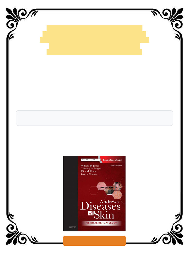 Andrews Diseases of the Skin Clinical Dermatology 12th Edition by ...