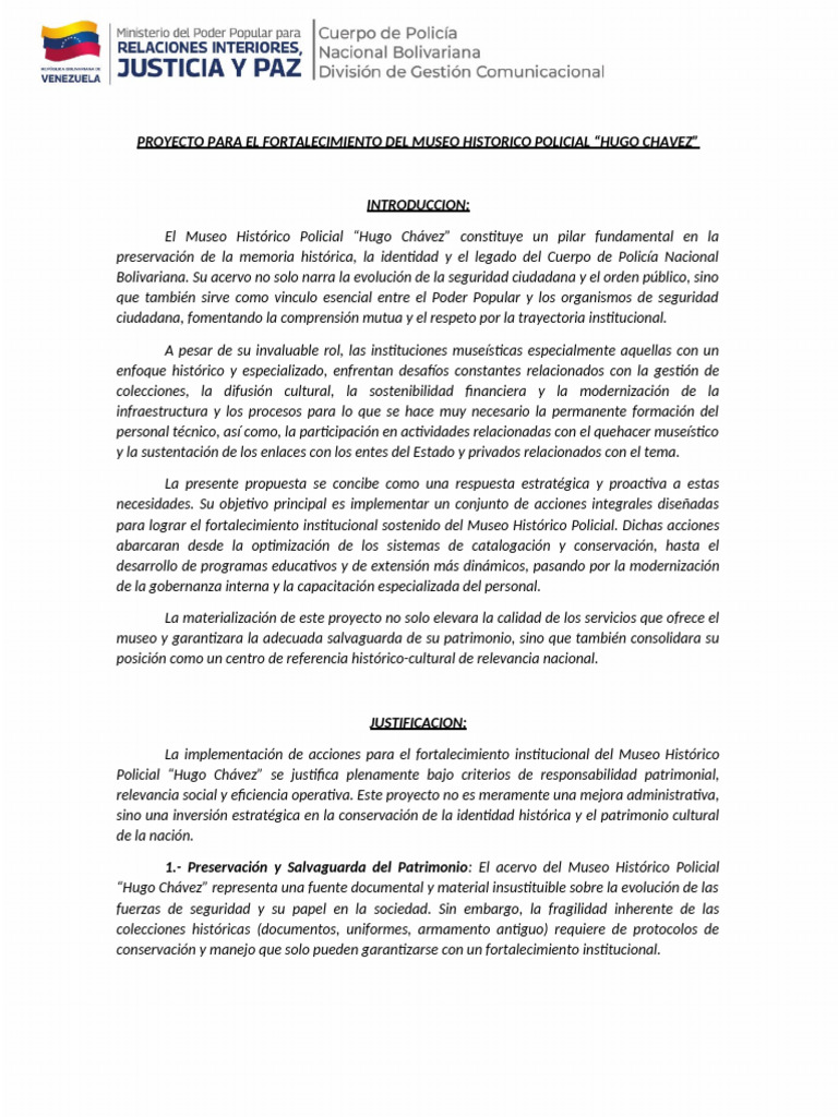 Nuevo Documento de Microsoft Word (2) | PDF | Museo | Policía