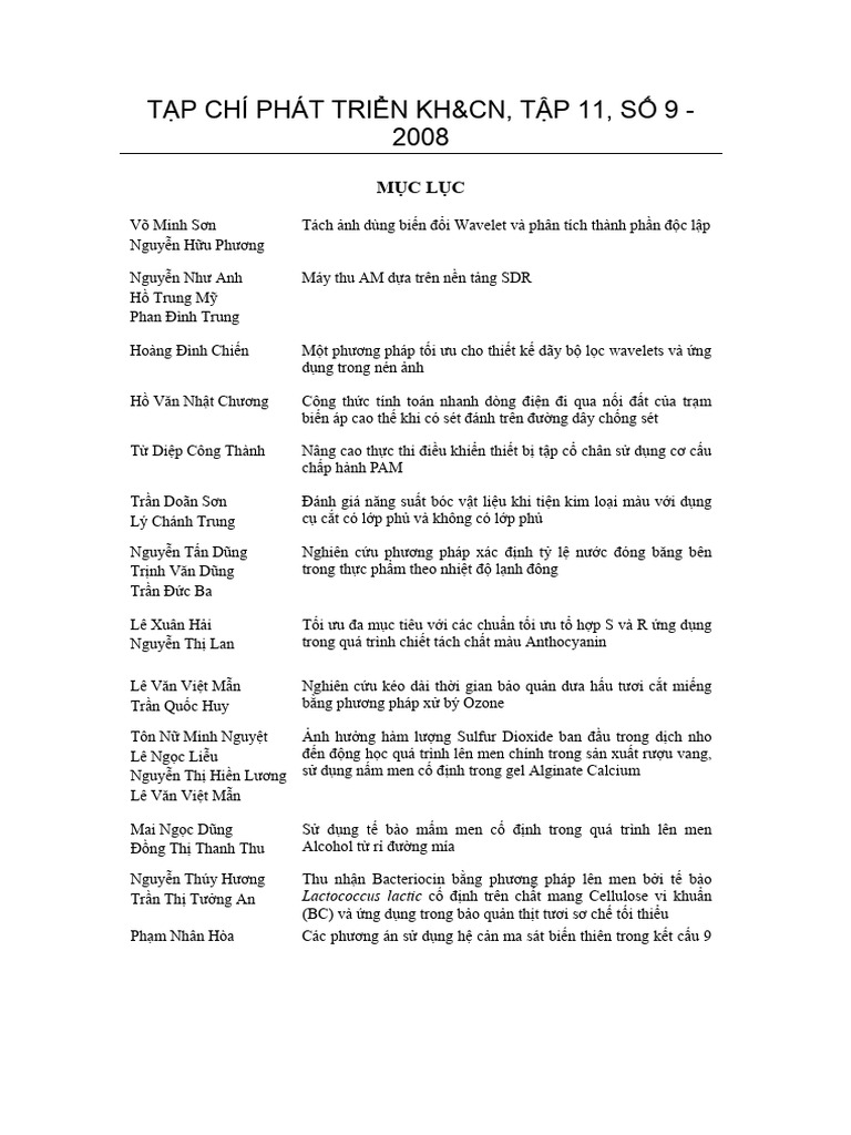 Tom Tat Bao KH Ve ICA - Phan Tich Thanh Phan Doc Lap | PDF