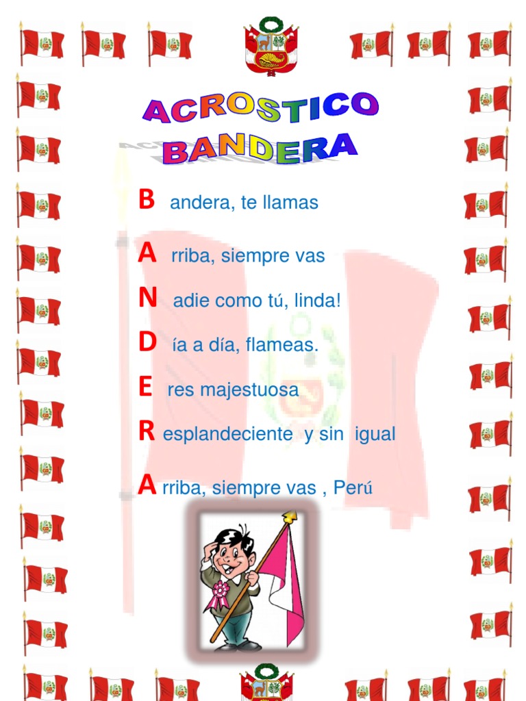 Acrostico Ala Bandera