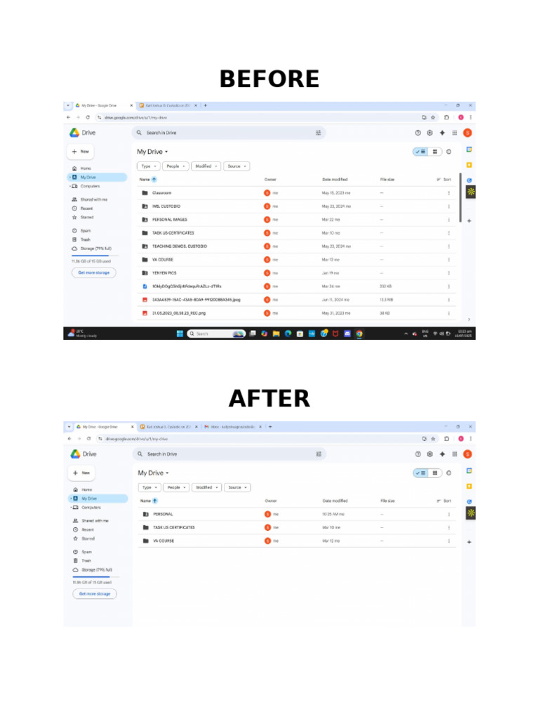 Digital File Management (Before & After) | PDF