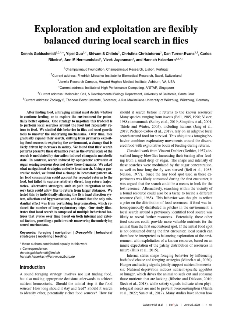 Exploration and Exploitation Are Flexibly Balanced During Local Search ...