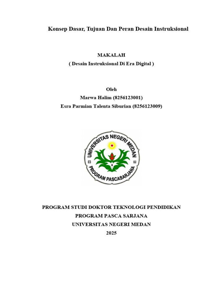 Marwa Halim (8256123001) - Makalah 1 | PDF
