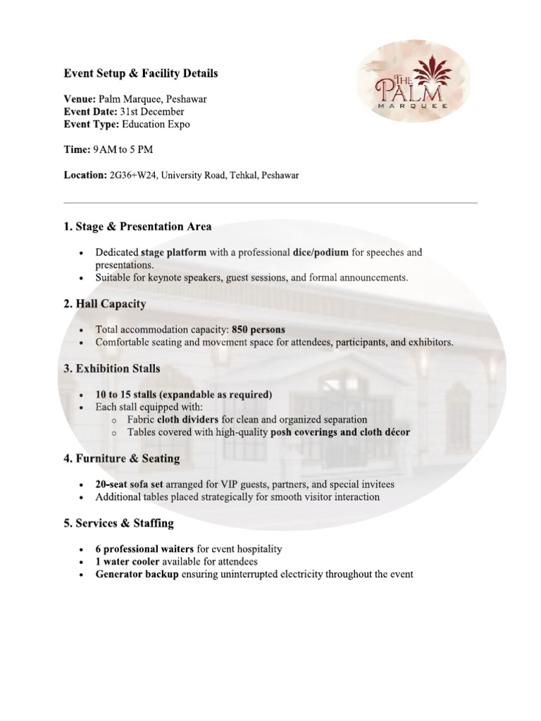 Expo Arrangements | PDF