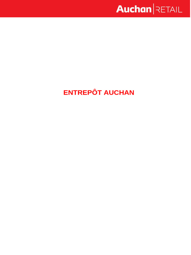 Gestion de l'entrepôt Auchan à Bien Hoa | PDF