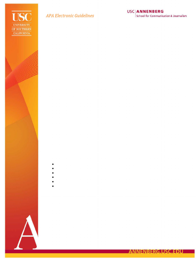 USC MCM CMGT540 w01 APAGuidelines | PDF