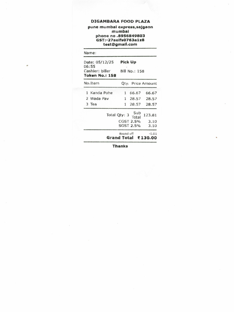 Food Bill | PDF