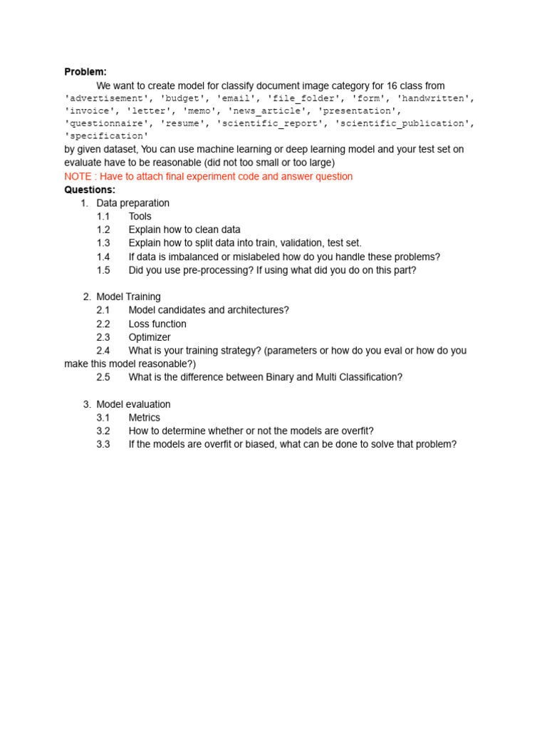ML Question Image | PDF