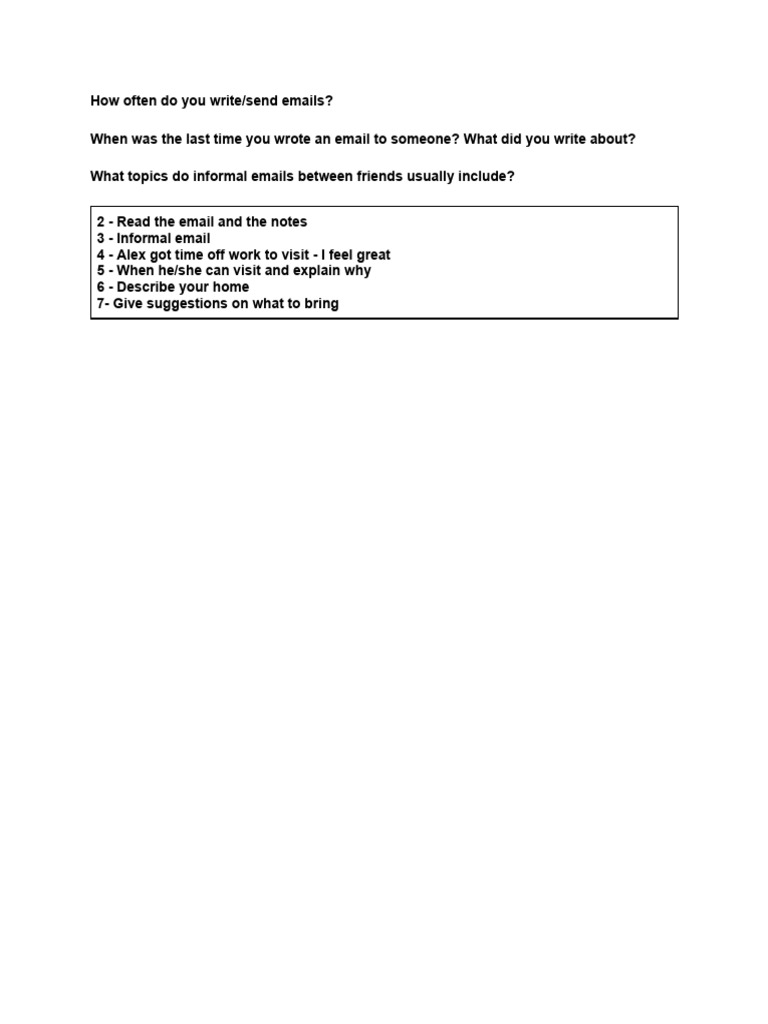 English Lesson 1 | PDF
