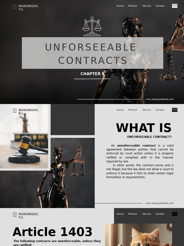 Understanding Unenforceable Contracts | PDF | Guarantee | Civil Law ...