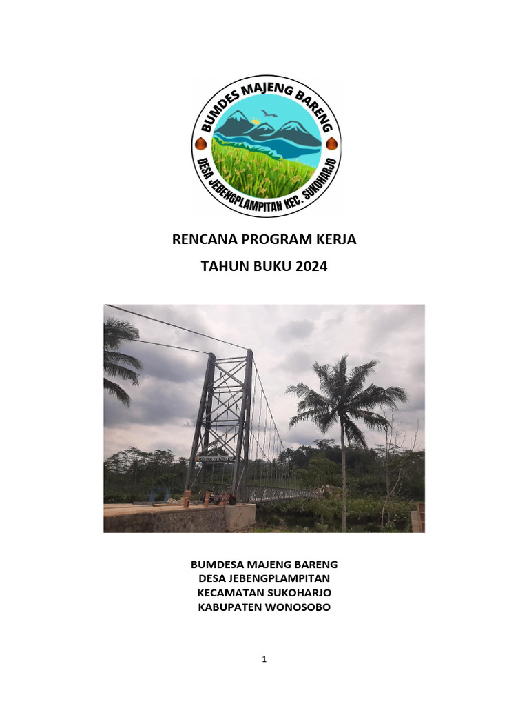 Rencana Program Kerja Bumdesa Majeng Bareng | PDF