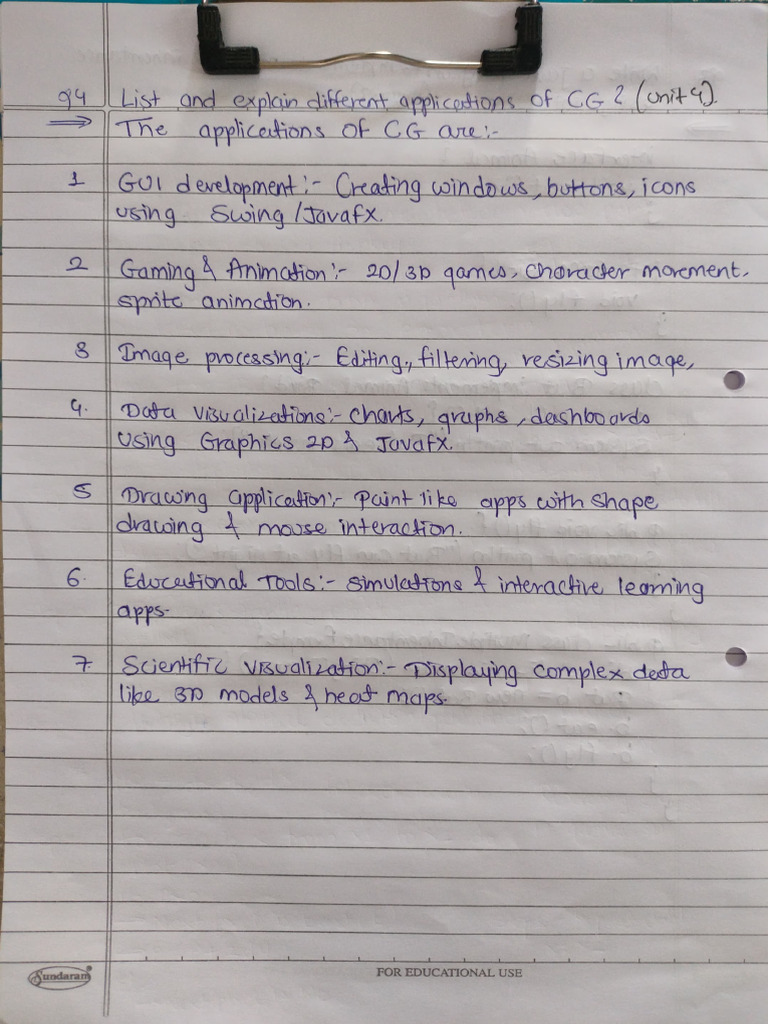 CG Unit 4 Notes | PDF