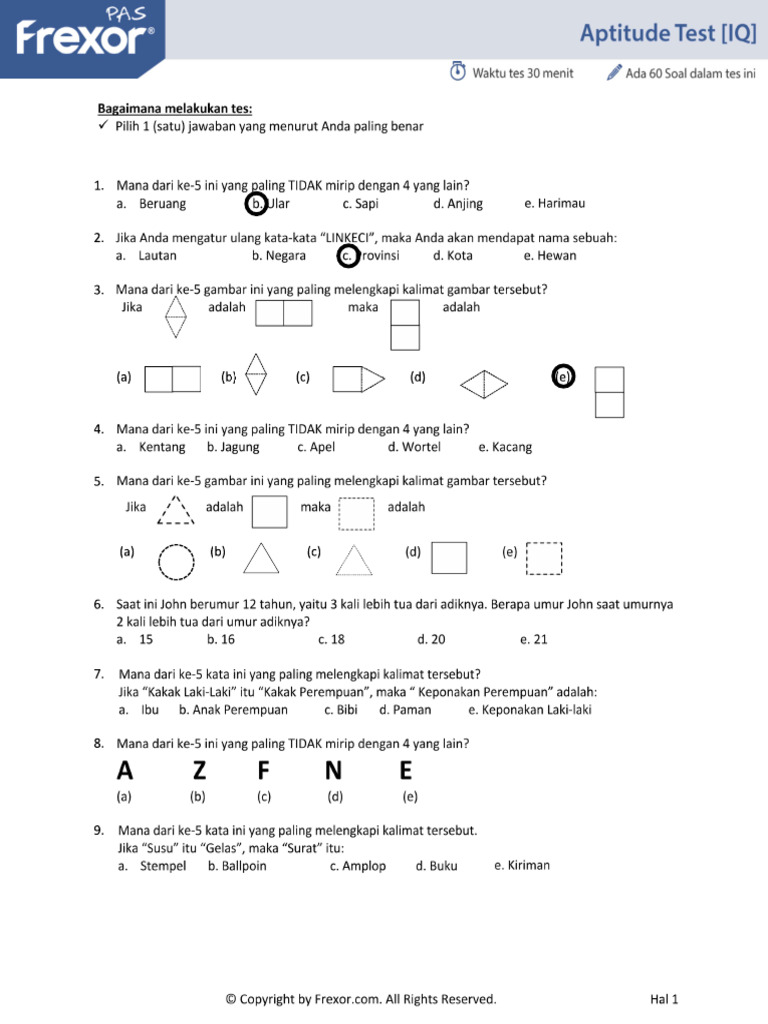 Iq Test - Id PDF | PDF