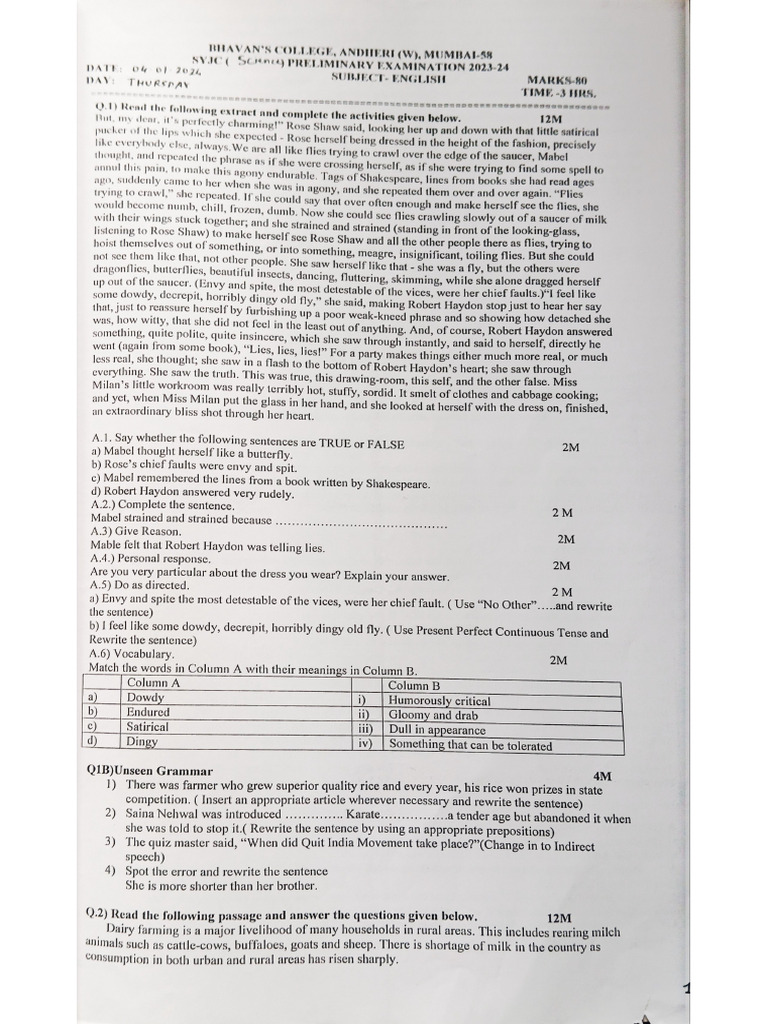 English Pyq | PDF