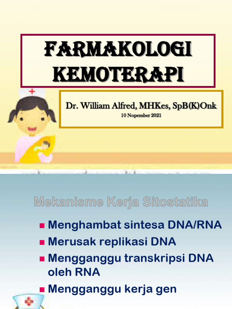 Mekanisme dan Klasifikasi Sitostatika | PDF