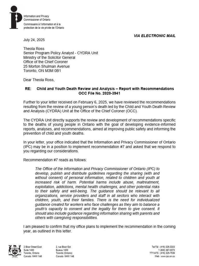 2025 07 24 CYDRA Report With Recommendations | PDF | Privacy | Freedom ...