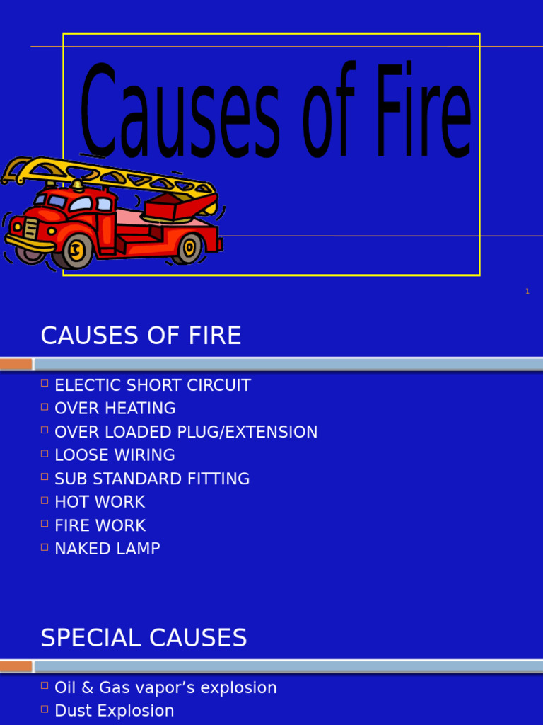Causes of Fire | PDF