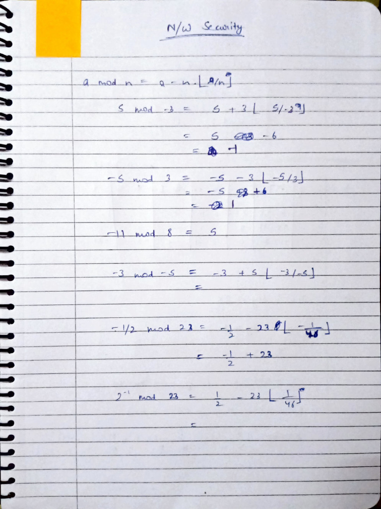Network Security Notes | PDF