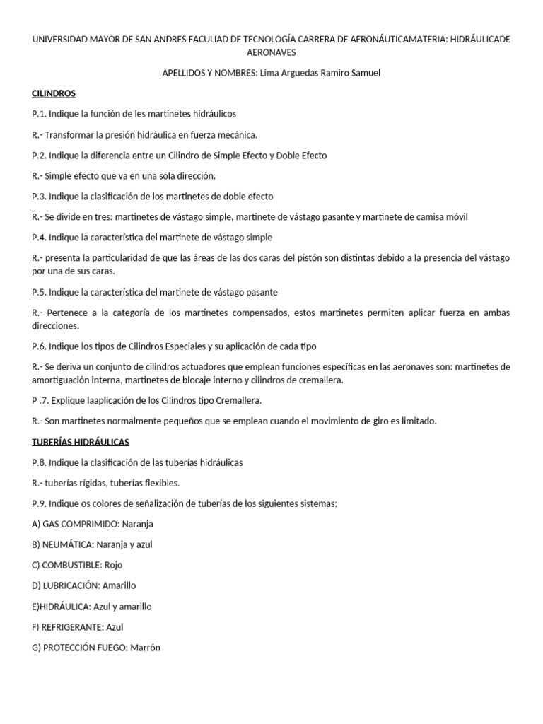 Exam Entren Aterriza Je | PDF | Tren de aterrizaje | Tubería ...