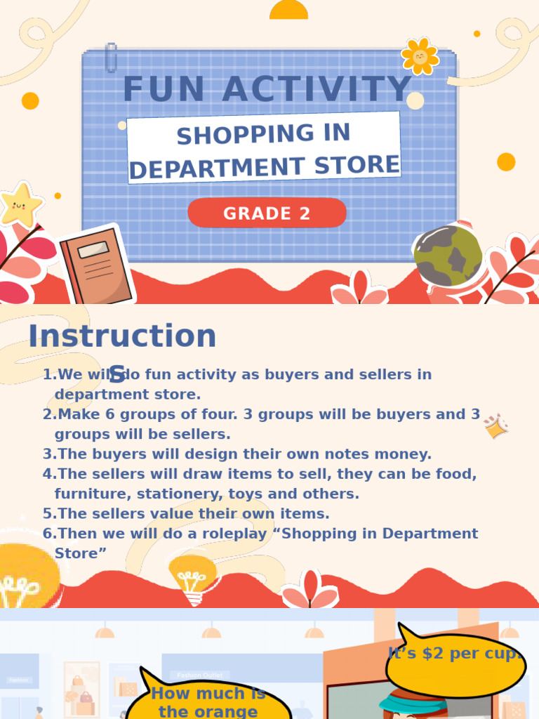 Grade 2 Department Store Roleplay Activity | PDF