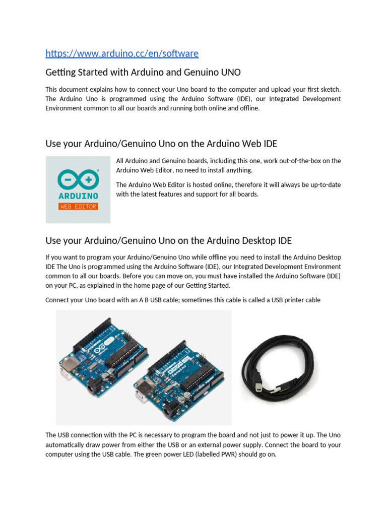 3a - Getting Started With Arduino | PDF | Arduino | Operating System ...