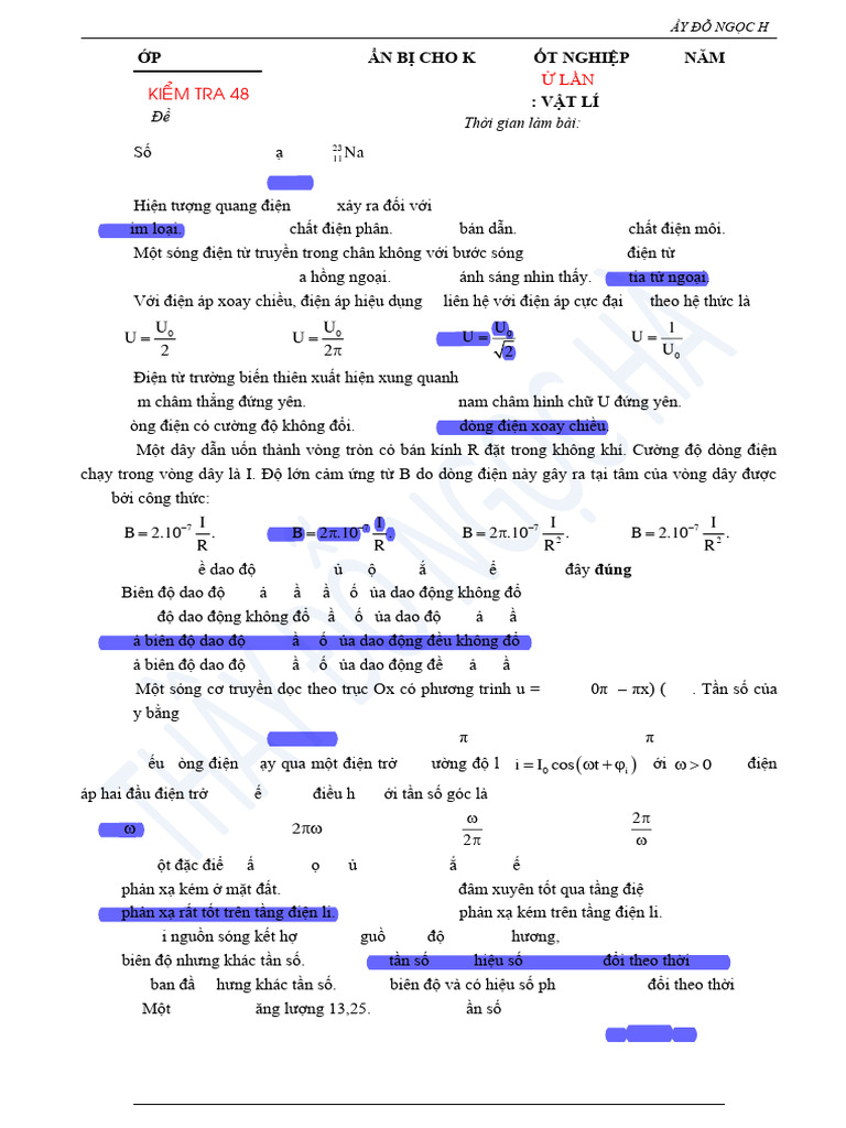 Kiem Tra 48 - Vip-A 2023 | PDF