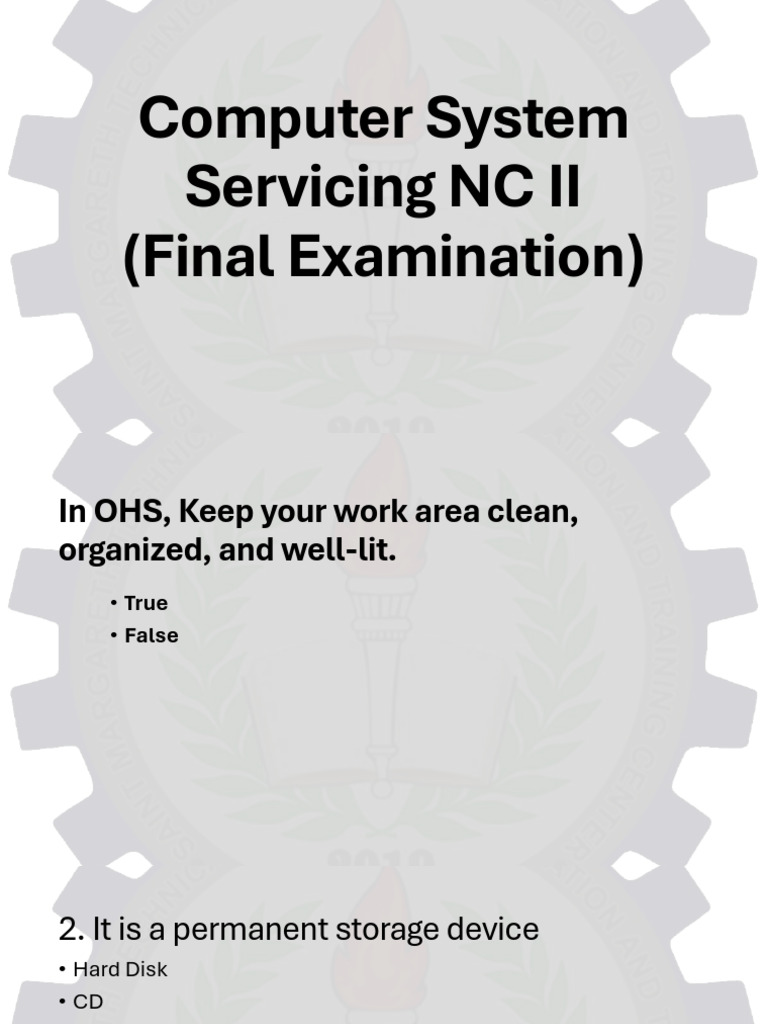 Computer System Servicing Exam Guide | PDF | Ip Address | Bios