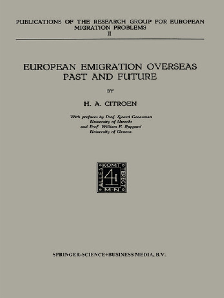 European Emigration Overseas Past and Future | PDF