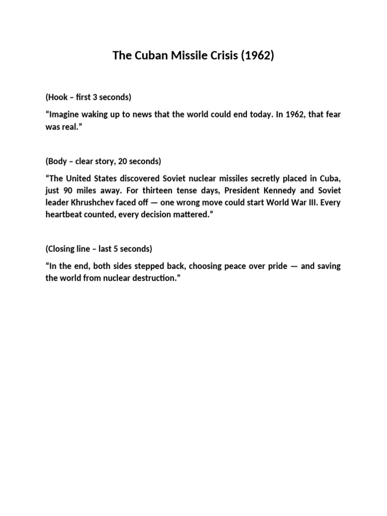 The Cuban Missile Crisis Explained | PDF